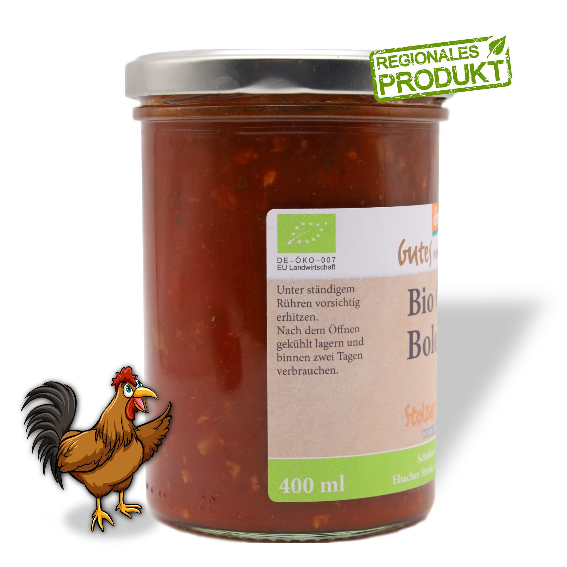 Bio Gockel Bolognese, ohne Zusätze! | Ölmühle Bayreuth